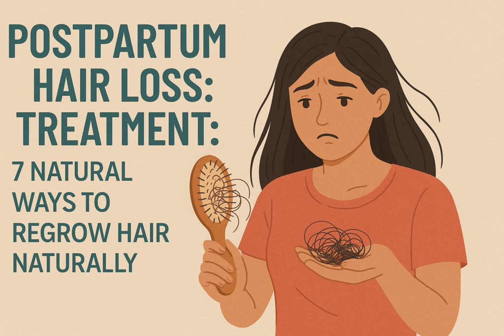 Postpartum Hair Loss Treatment: 7 Natural Ways To Regrow Hair Fast - NATURAL HAIR GROWTH